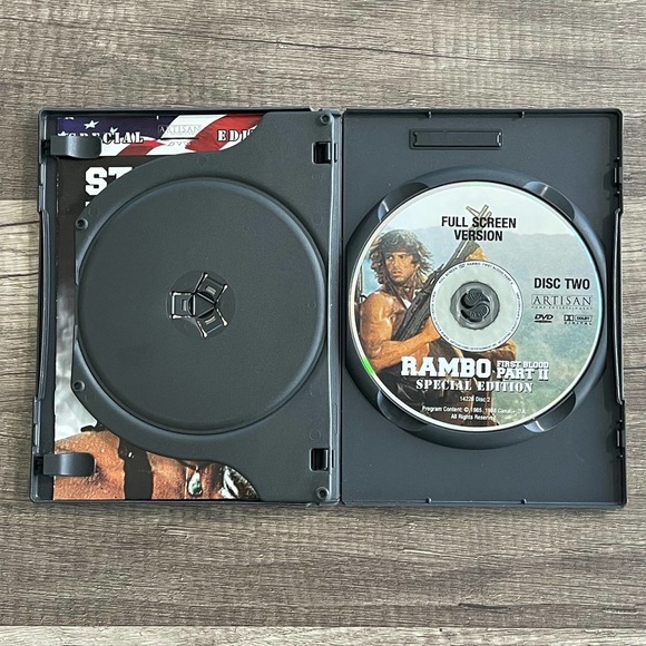Artisan | Media | Dvd Rambo First Blood Part Ii Sylvester Stallone ...